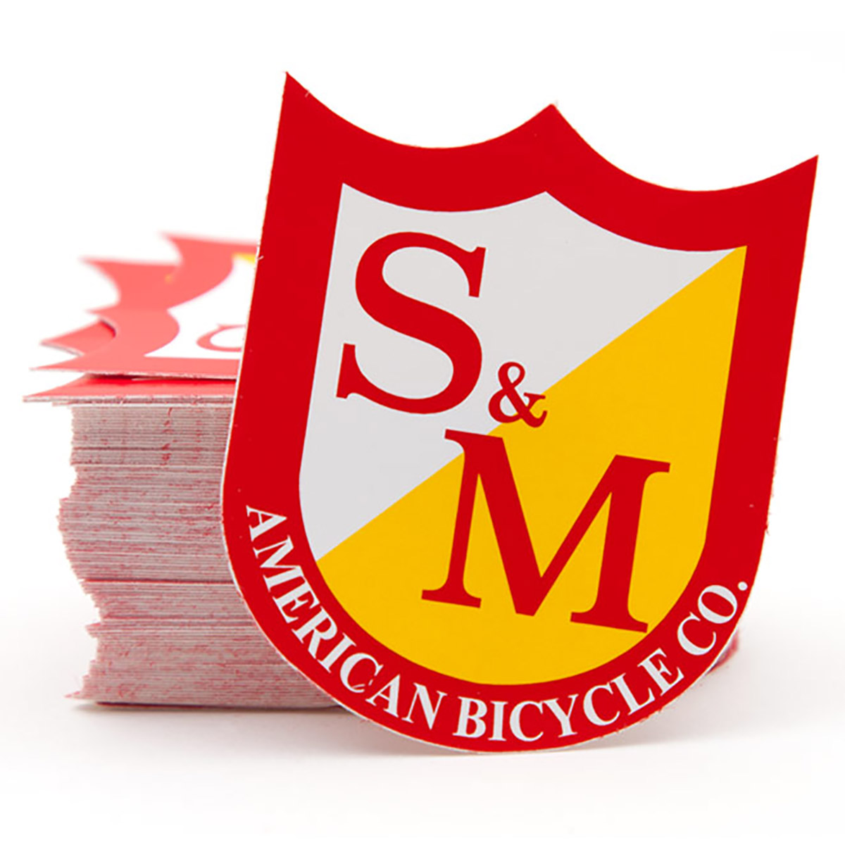 SHIELD STICKERS, MEDIUM (100 PACK) – S&M Bikes